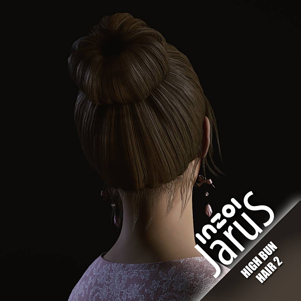 High Bun Hair2 - inZOI Create a Zoi - CurseForge