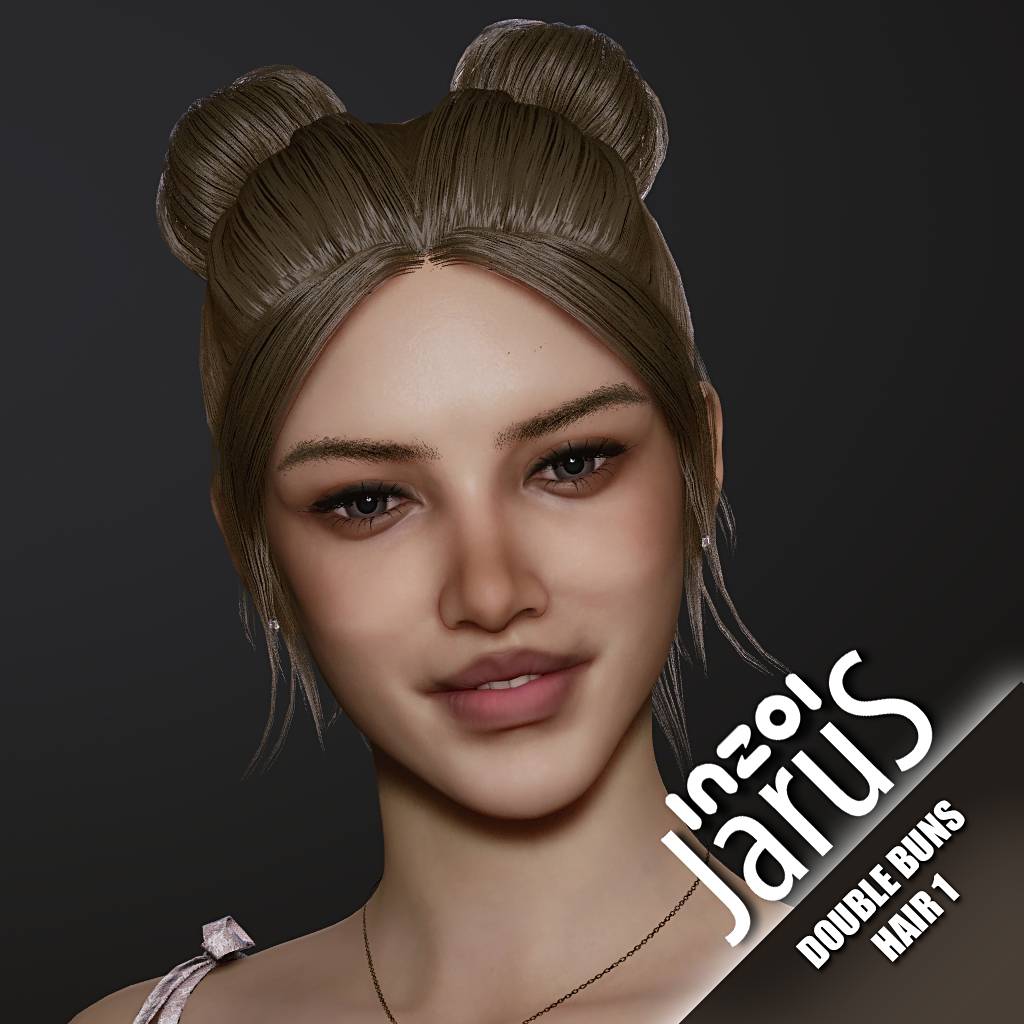 Double Buns Hair1 - inZOI Create a Zoi - CurseForge