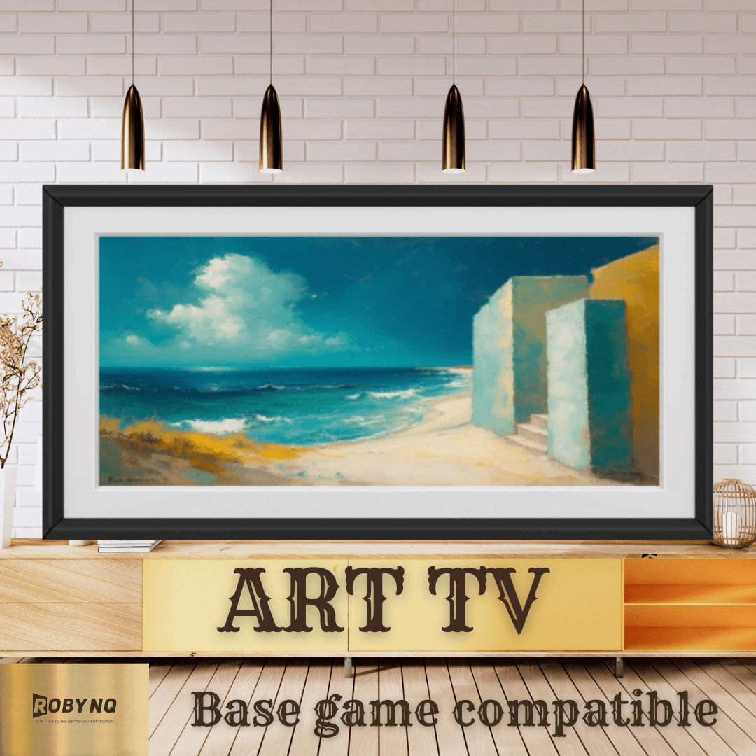 Robynq Art TV - RTV2129 - Basegame compatible - The Sims 4 Build / Buy ...