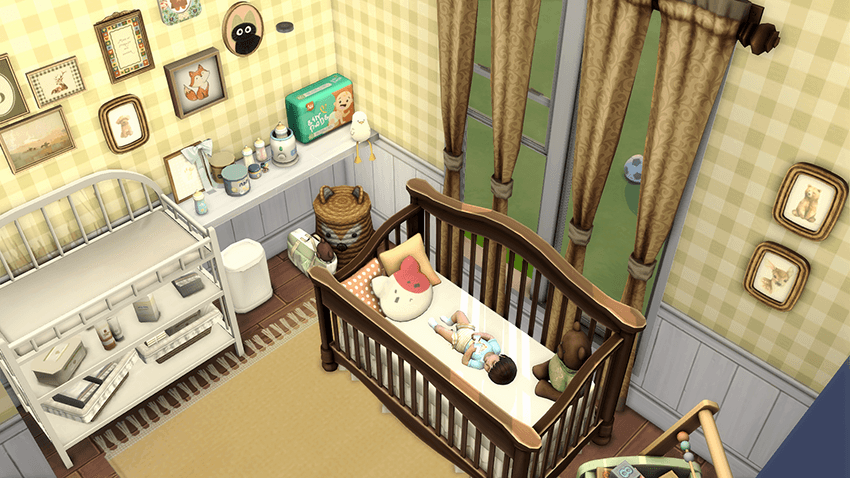 Realistic Shabby Nursery (with CC) - The Sims 4 Rooms / Lots - CurseForge
