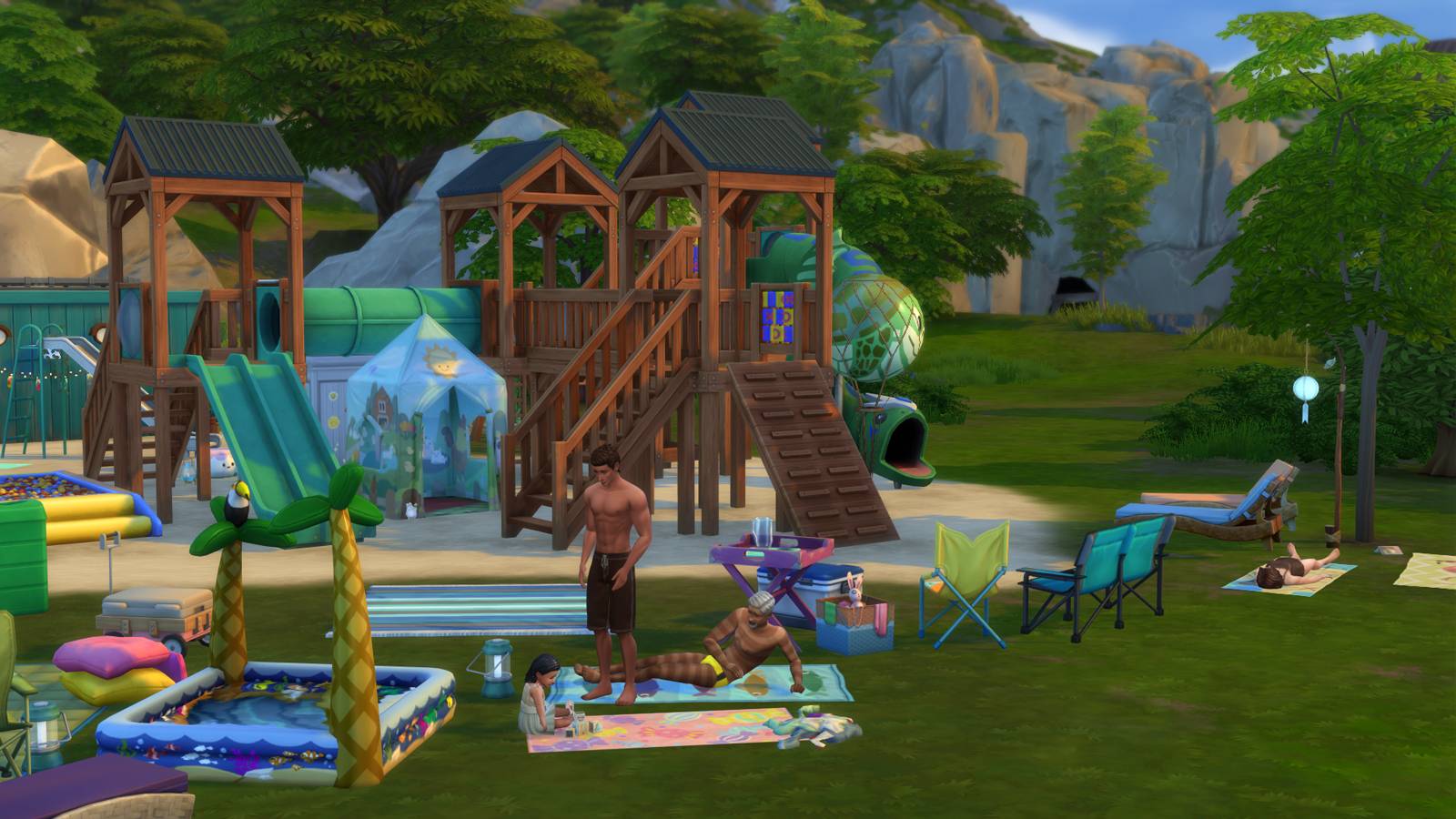 Gibbi Point Outdoor Pool - The Sims 4 Rooms / Lots - CurseForge