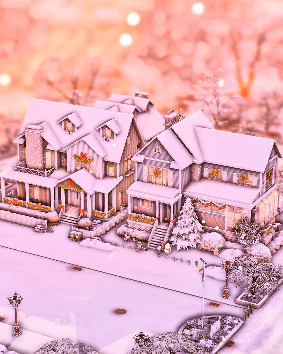 Two Christmas Family Houses - The Sims 4 Rooms / Lots - CurseForge
