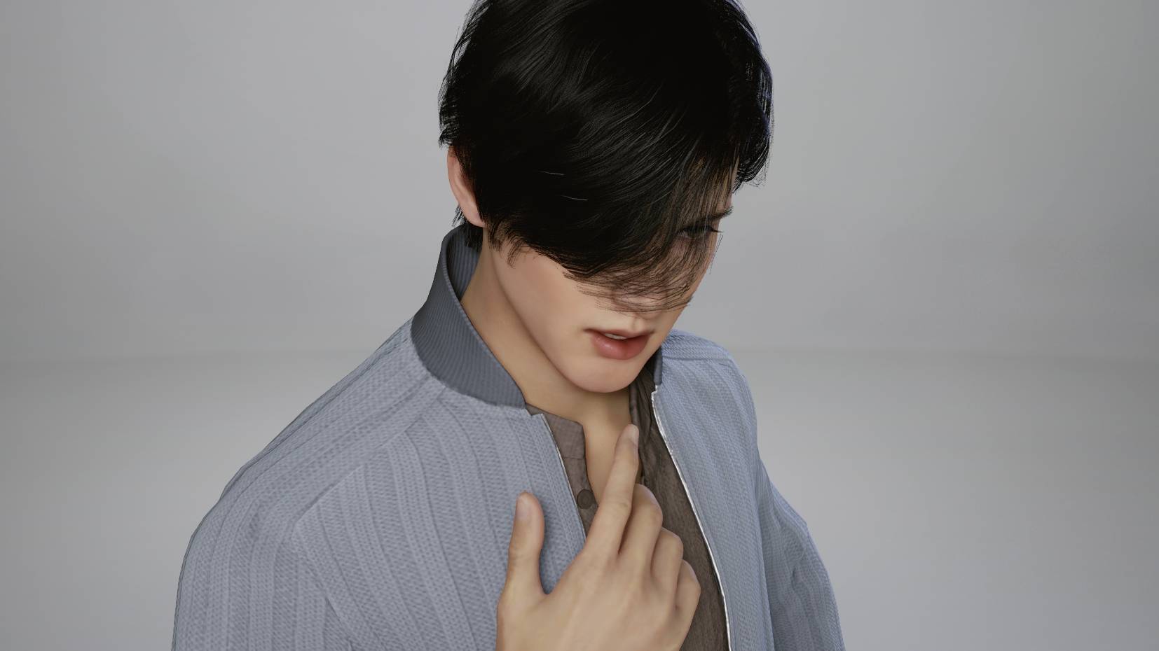 Niven Hair 46 - Luca Hair (Males) [Physics] - inZOI Create a Zoi ...