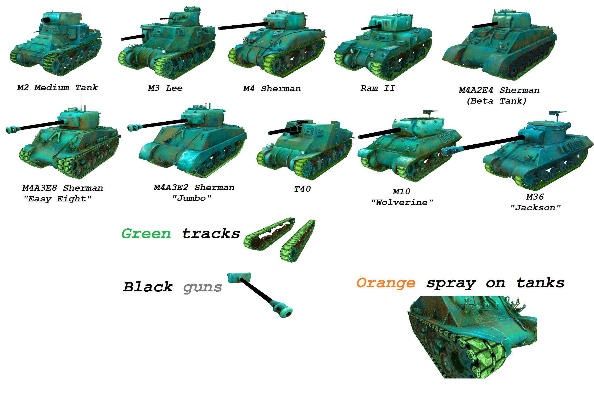 Tanks with HVSS/VVSS suspension skin pack - Gallery - World of Tanks ...
