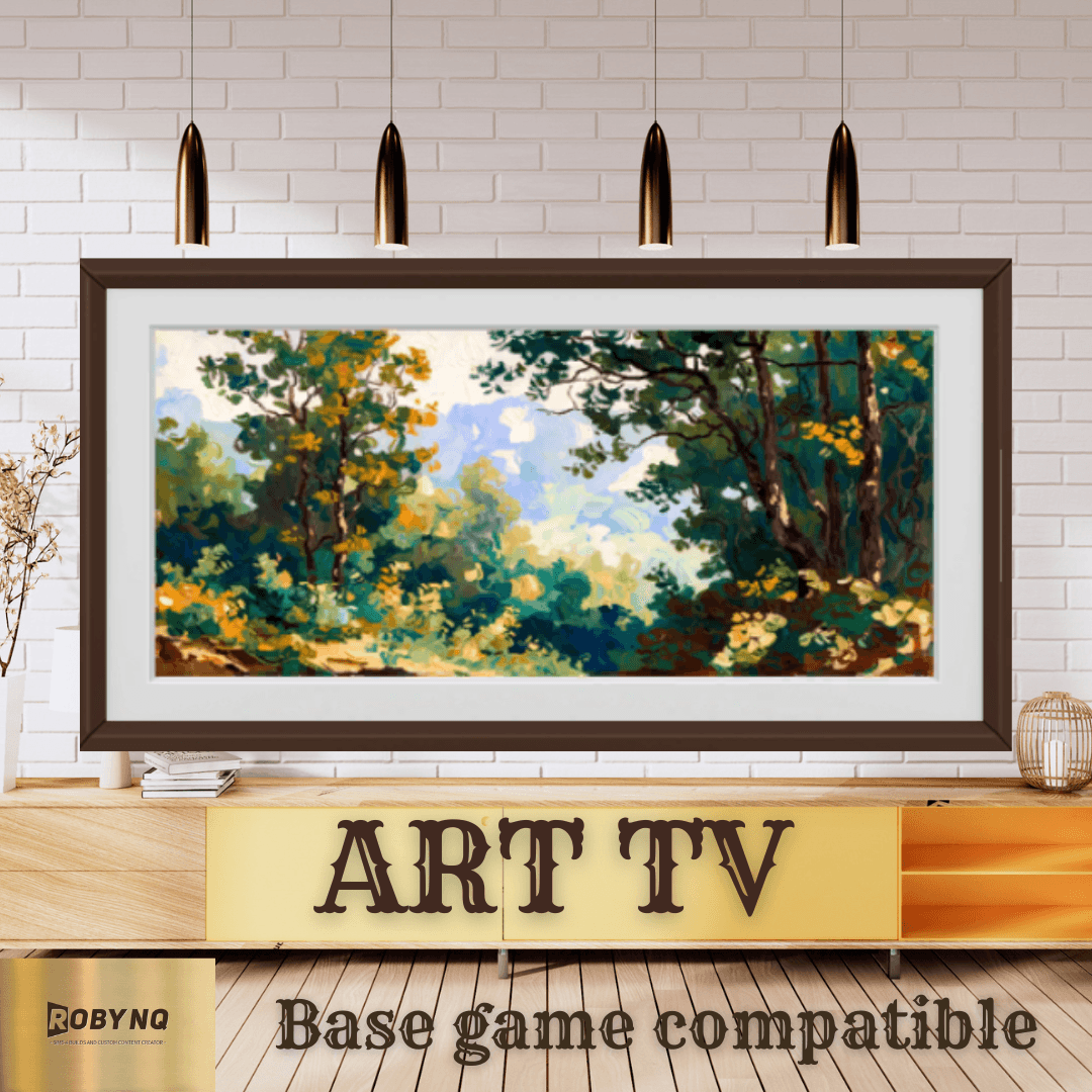 Robynq Art TV - RTV2154 - Basegame compatible - The Sims 4 Build / Buy ...