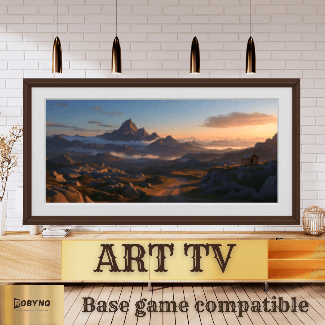 Robynq Art TV - RTV2157 - Basegame compatible - The Sims 4 Build / Buy ...