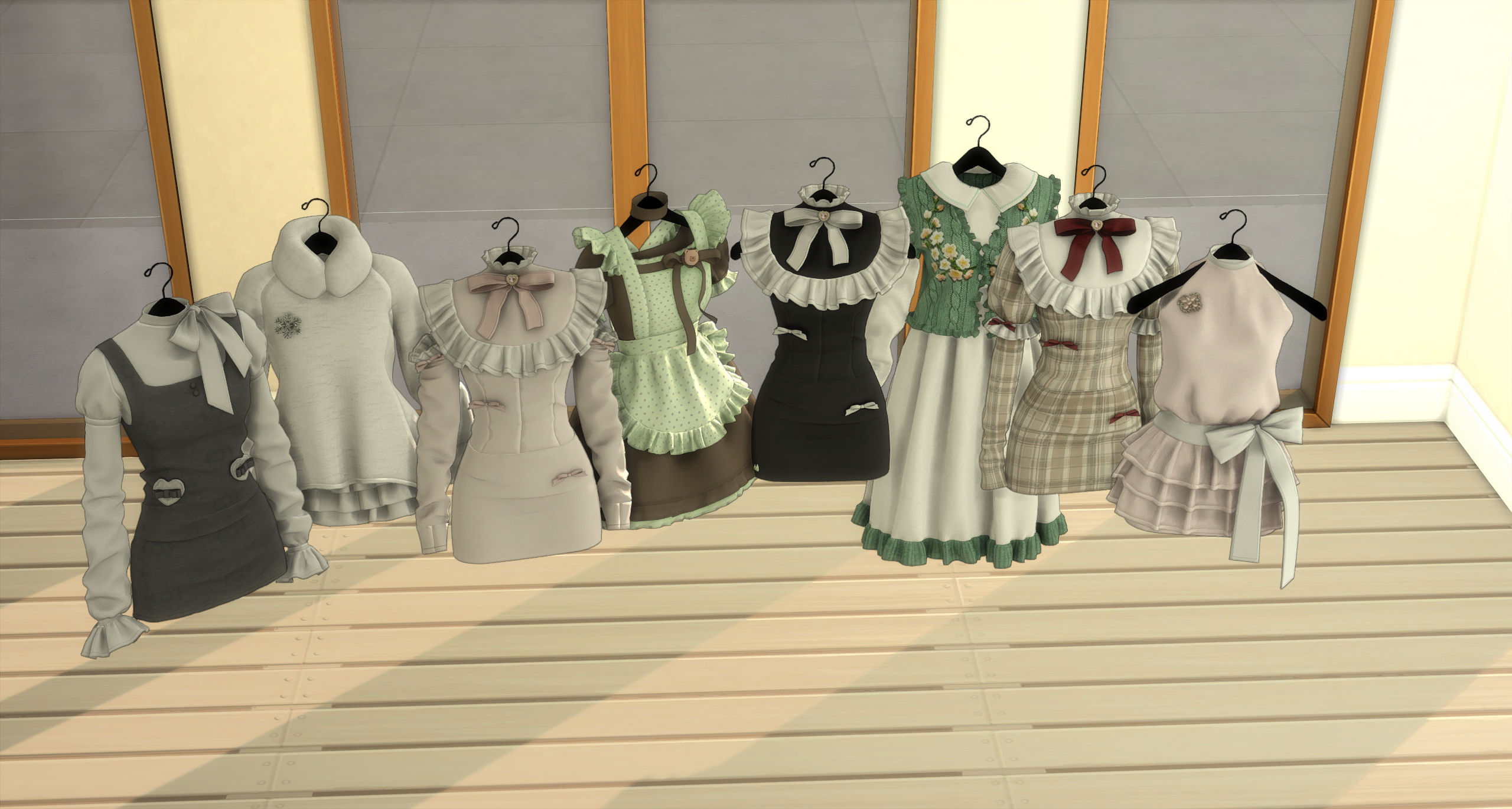 LIN-DIAN Clothes hangers decor Set - Gallery - The Sims 4 Build / Buy ...