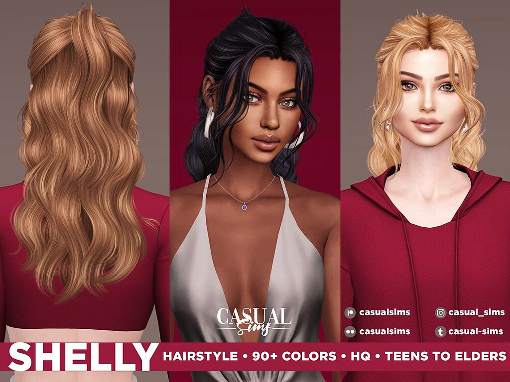 CasualSims - Shelly Hairstyle - With Bangs - Gallery - The Sims 4 ...