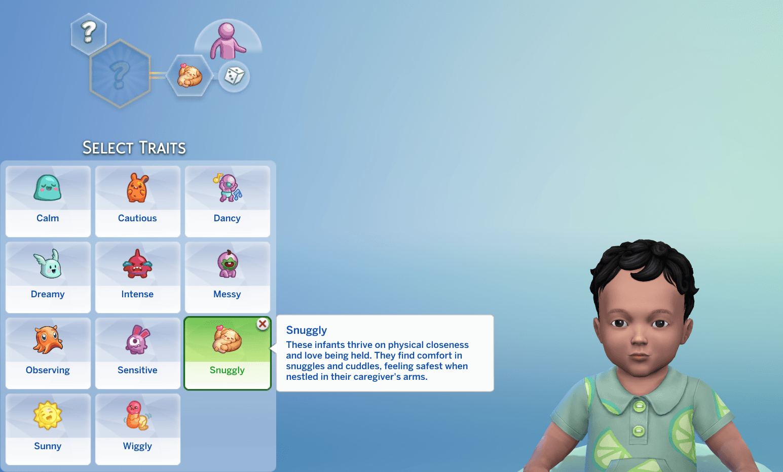Infant Trait - Snuggly - The Sims 4 Mods - CurseForge