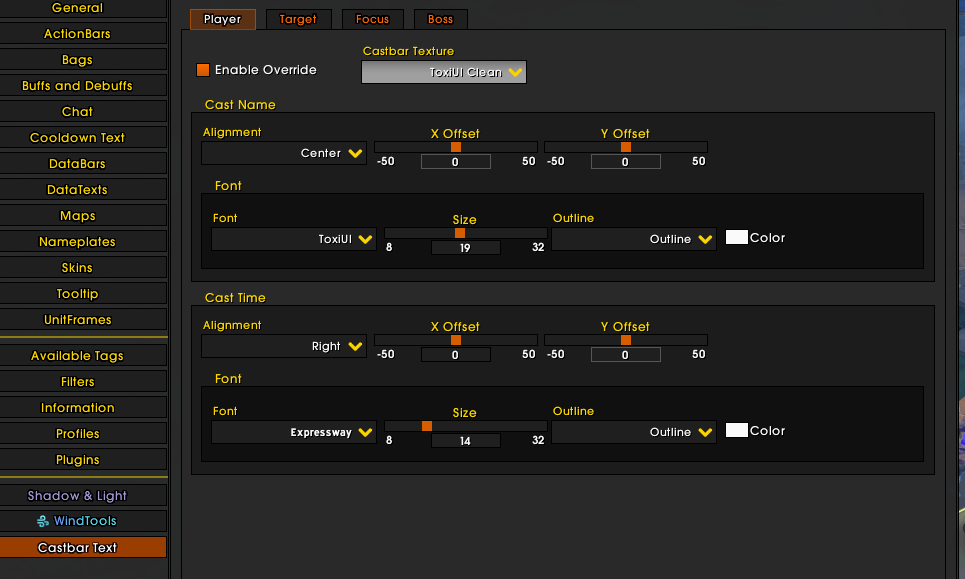 ElvUI_CastBarTextAlign - World of Warcraft Addons - CurseForge