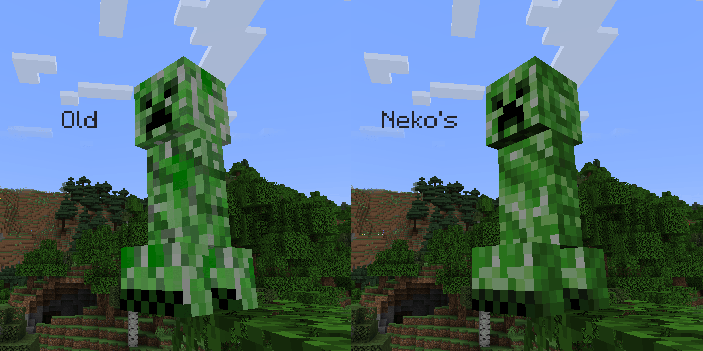 Neko's Better Creeper - Minecraft Resource Packs - CurseForge