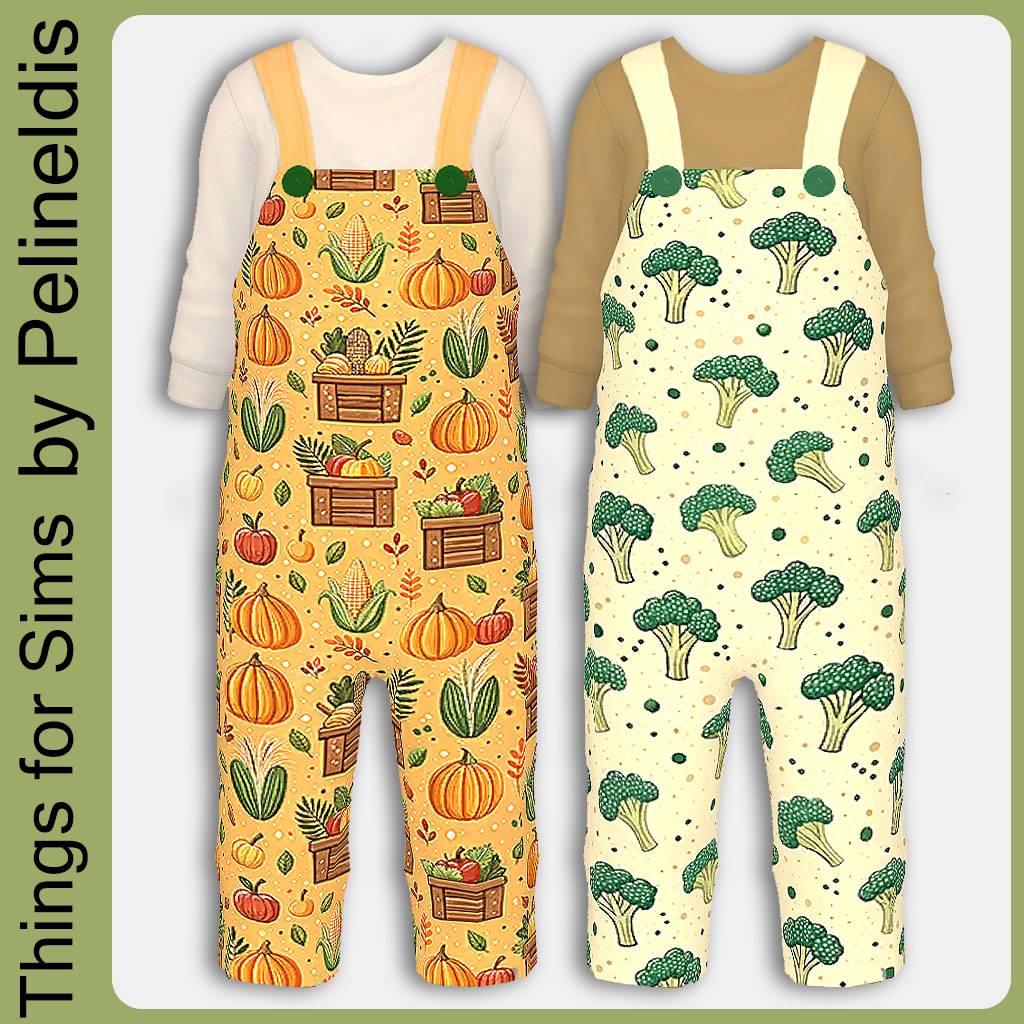 Toddler Garden Vegetables Overall - The Sims 4 Create a Sim - CurseForge