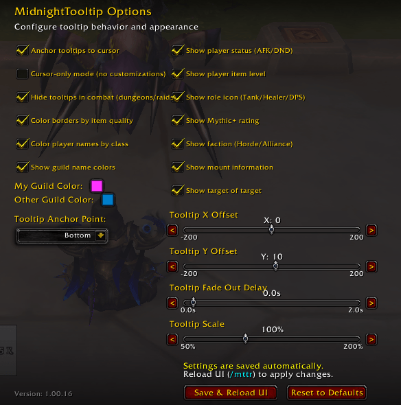 Midnight Tooltip - World of Warcraft Addons - CurseForge