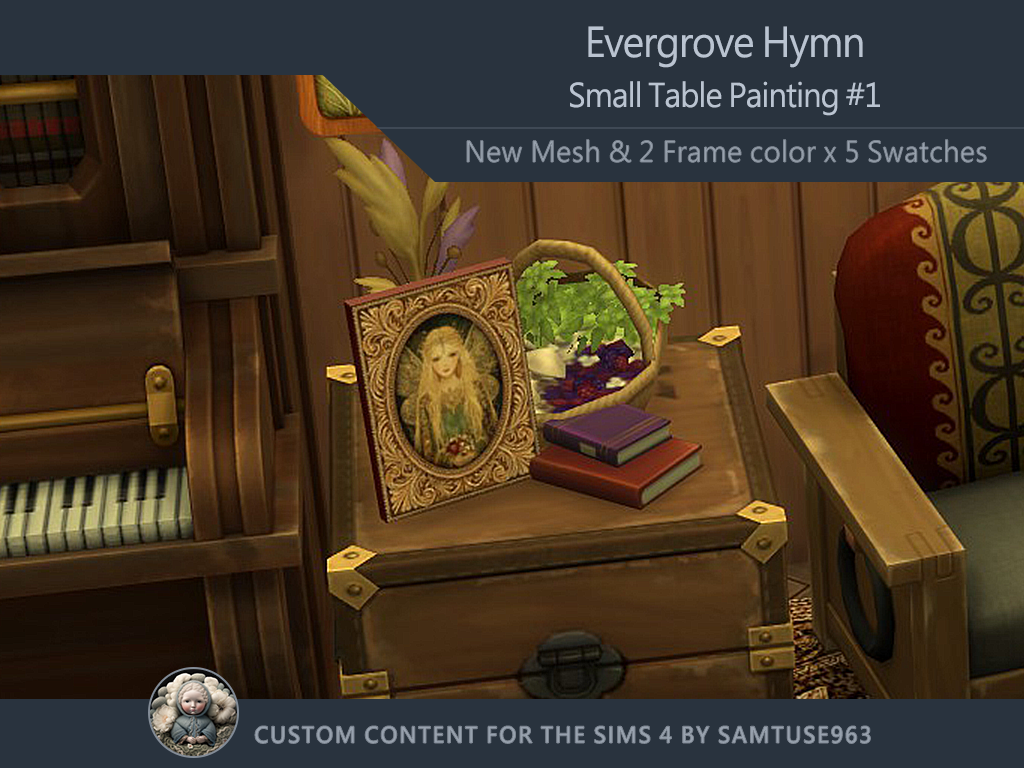 Small Table Painting Evergrove Hymn #1 Samtuse963 - The Sims 4 Build ...