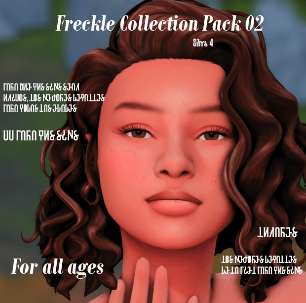 Freckle Collection Pack 02 - The Sims 4 Create a Sim - CurseForge