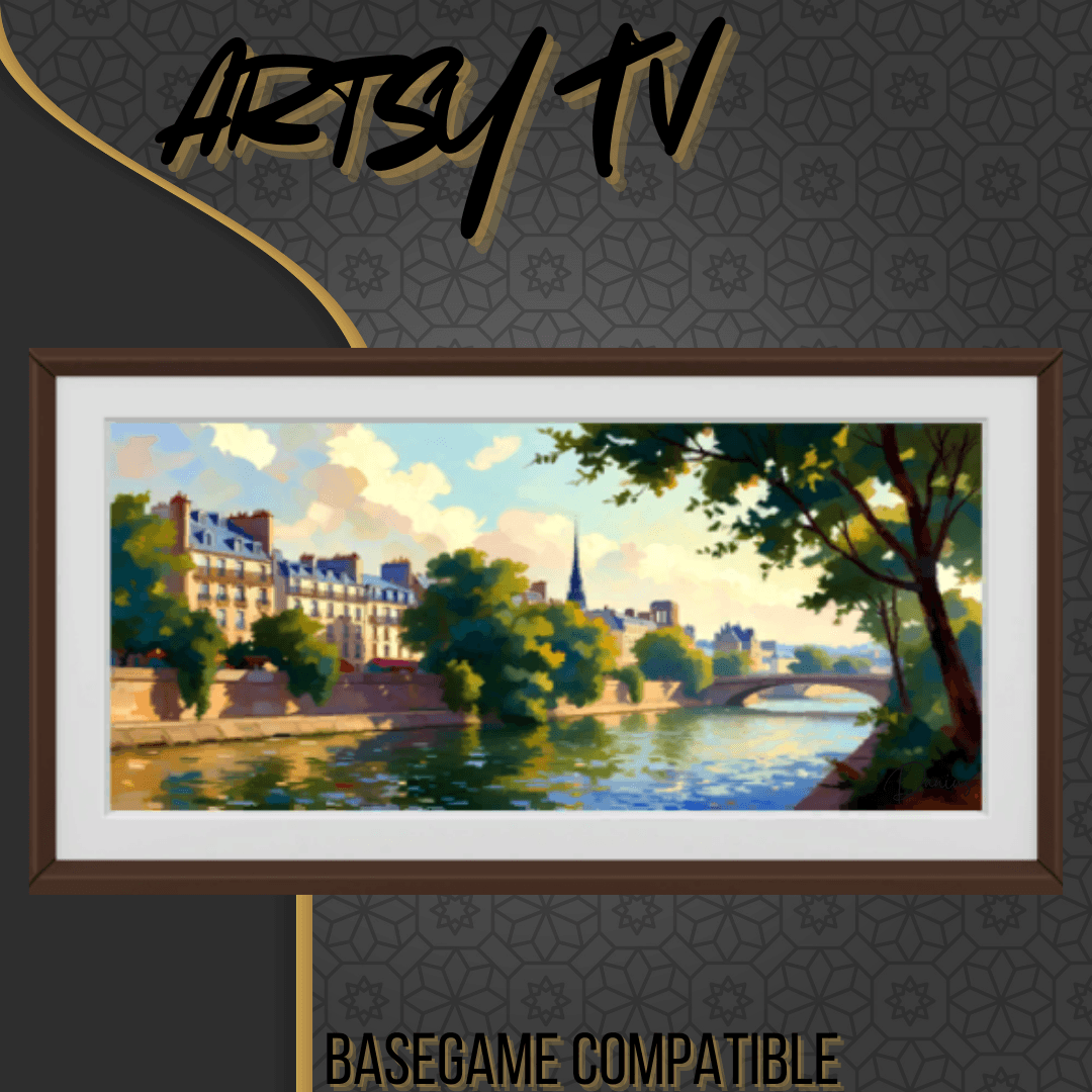 Danius Artsy TV - SetDATV2109 - Basegame compatilbe - The Sims 4 Build ...