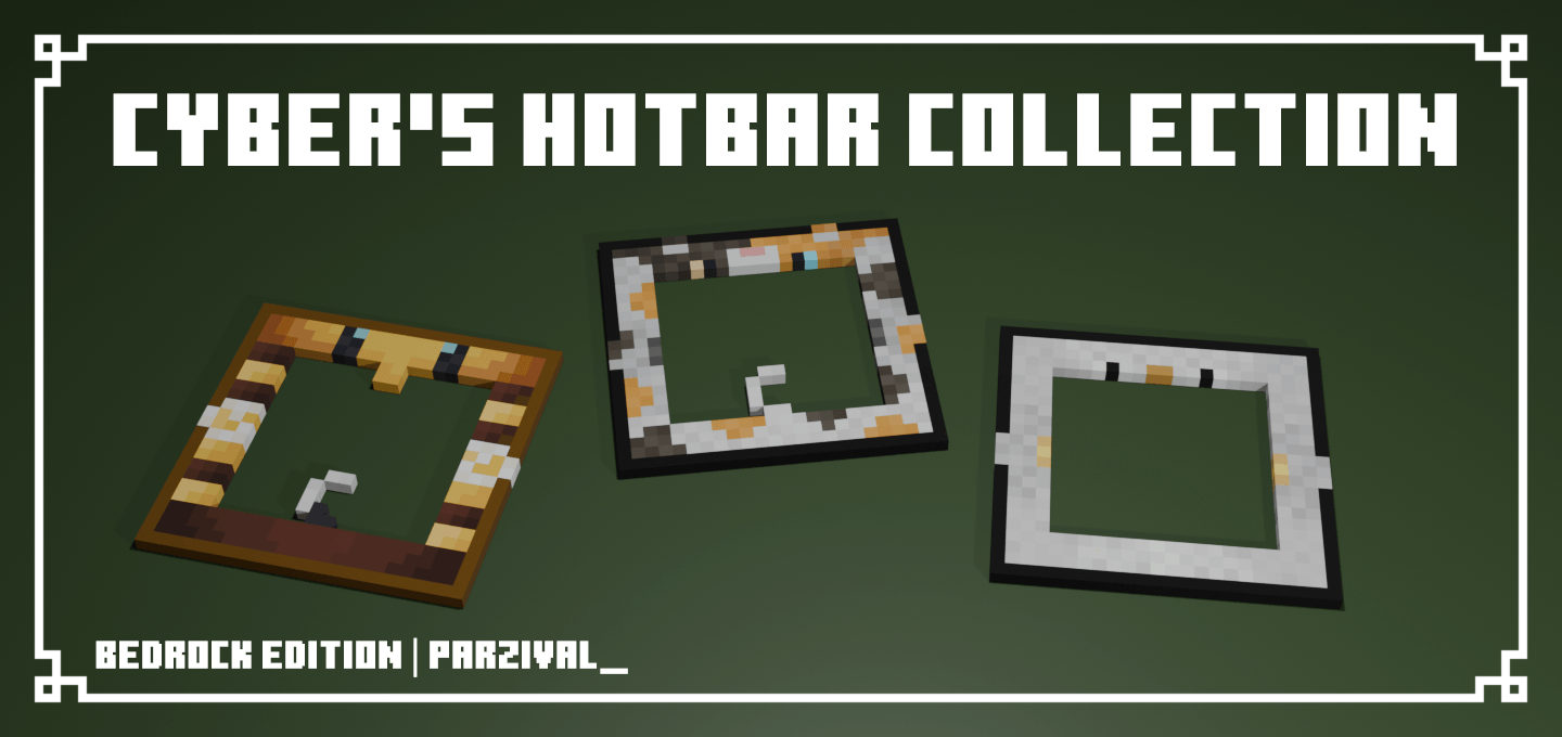 Cyber's Hotbar Collection - Minecraft Bedrock Texture Packs - CurseForge