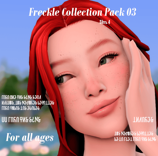 Freckle Collection Pack 03 - The Sims 4 Create a Sim - CurseForge