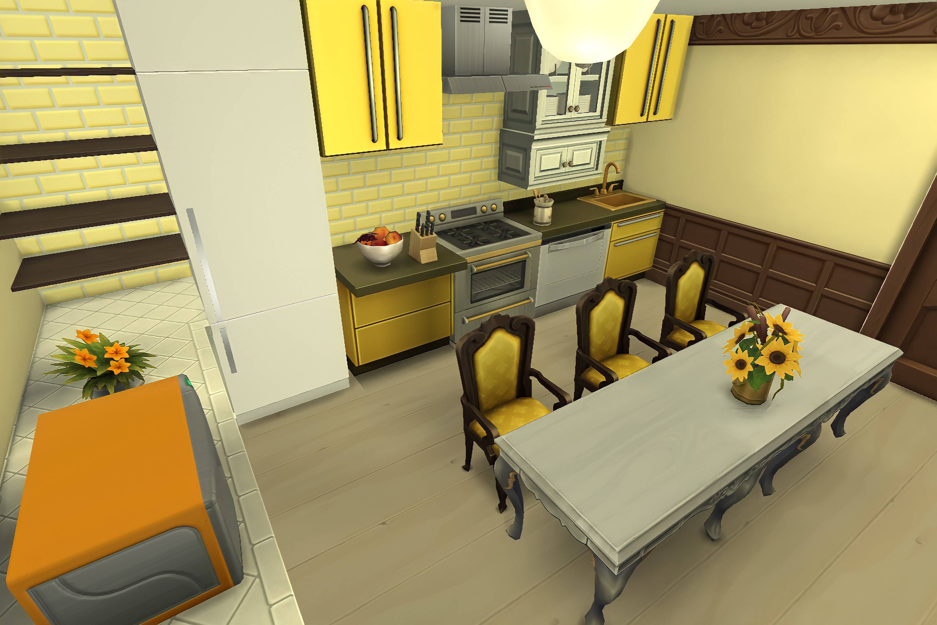 Yellowish Kitchen - The Sims 4 Rooms / Lots - CurseForge