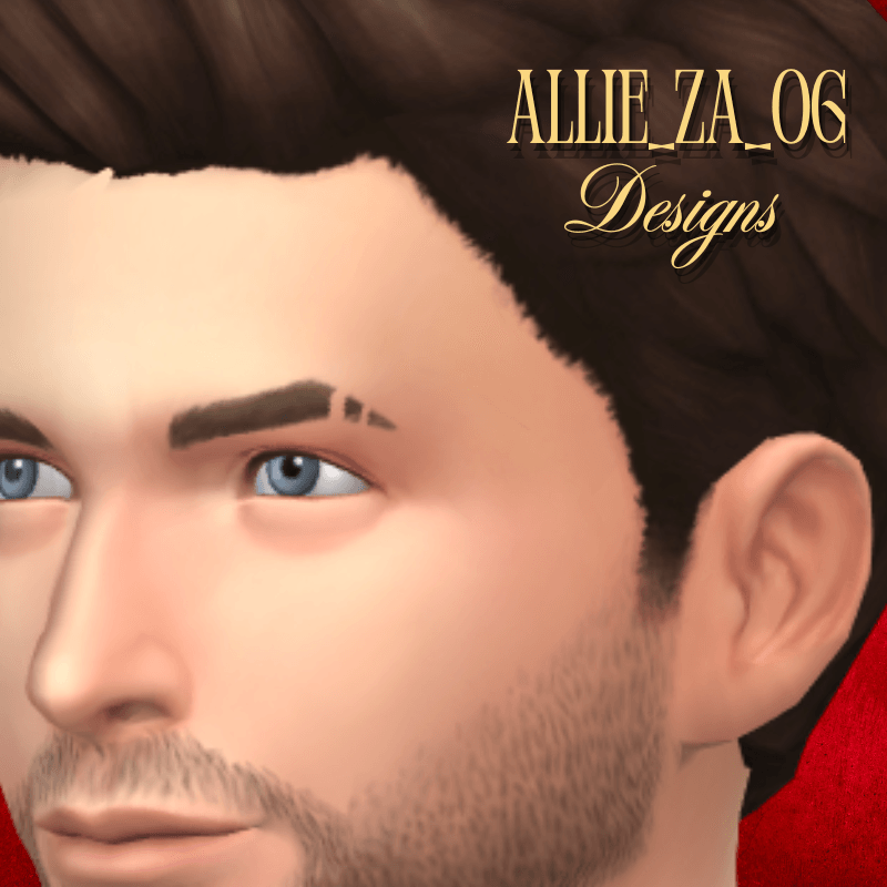 Two Line Eye Brows for male (base game) - The Sims 4 Create a Sim ...
