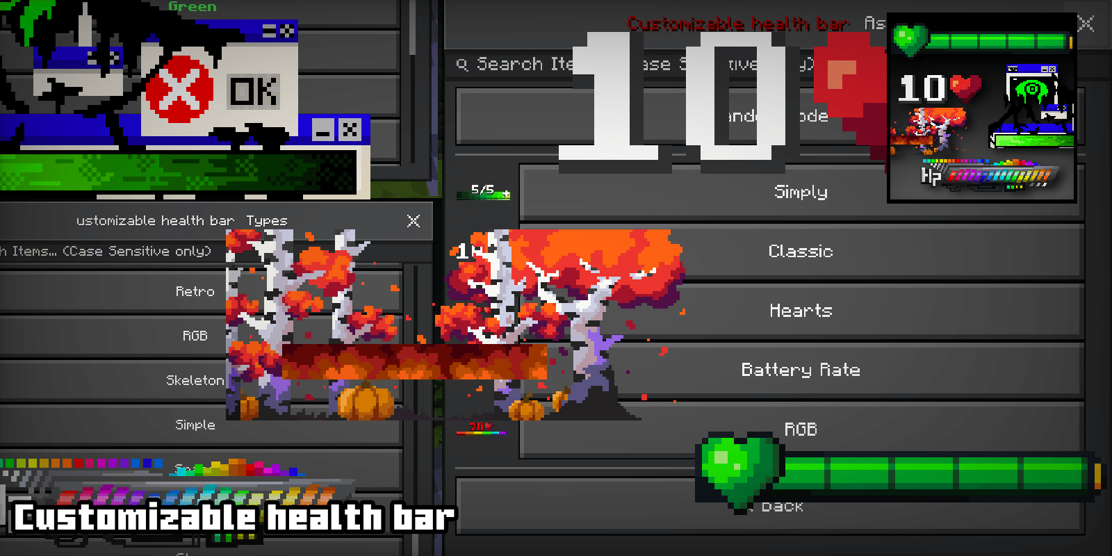 Customizable health bar | achievement friendly - Minecraft Bedrock ...