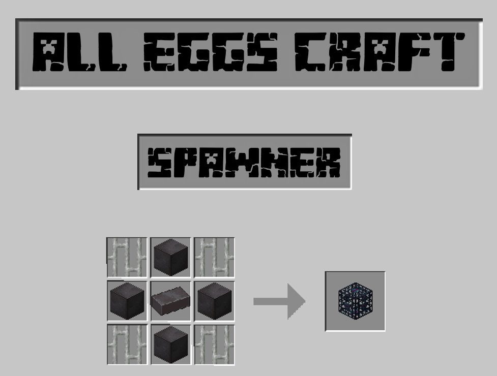 Craft ALL Eggs And Spawner - Gallery - Minecraft Data Packs - CurseForge
