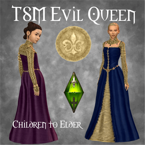 TSM Evil Queen Dress - The Sims 4 Create a Sim - CurseForge