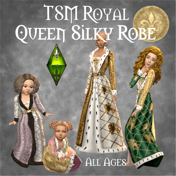 TSM Royal Queen Silky Robe - The Sims 4 Create a Sim - CurseForge