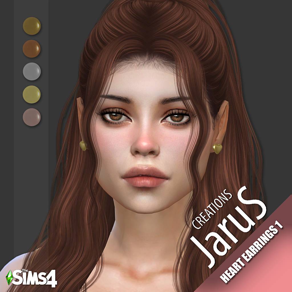 Heart Earrings 1 - The Sims 4 Create a Sim - CurseForge