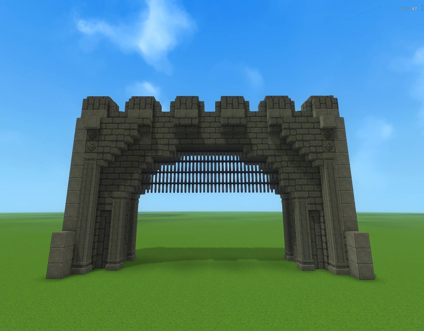 Modular Stone Gate, Stone Wall and Stone Tower - Hytale Prefabs ...