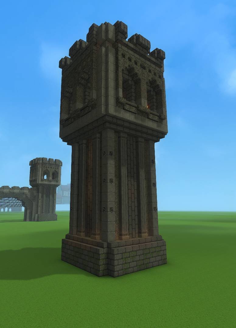 Modular Stone Gate, Stone Wall and Stone Tower - Hytale Prefabs ...
