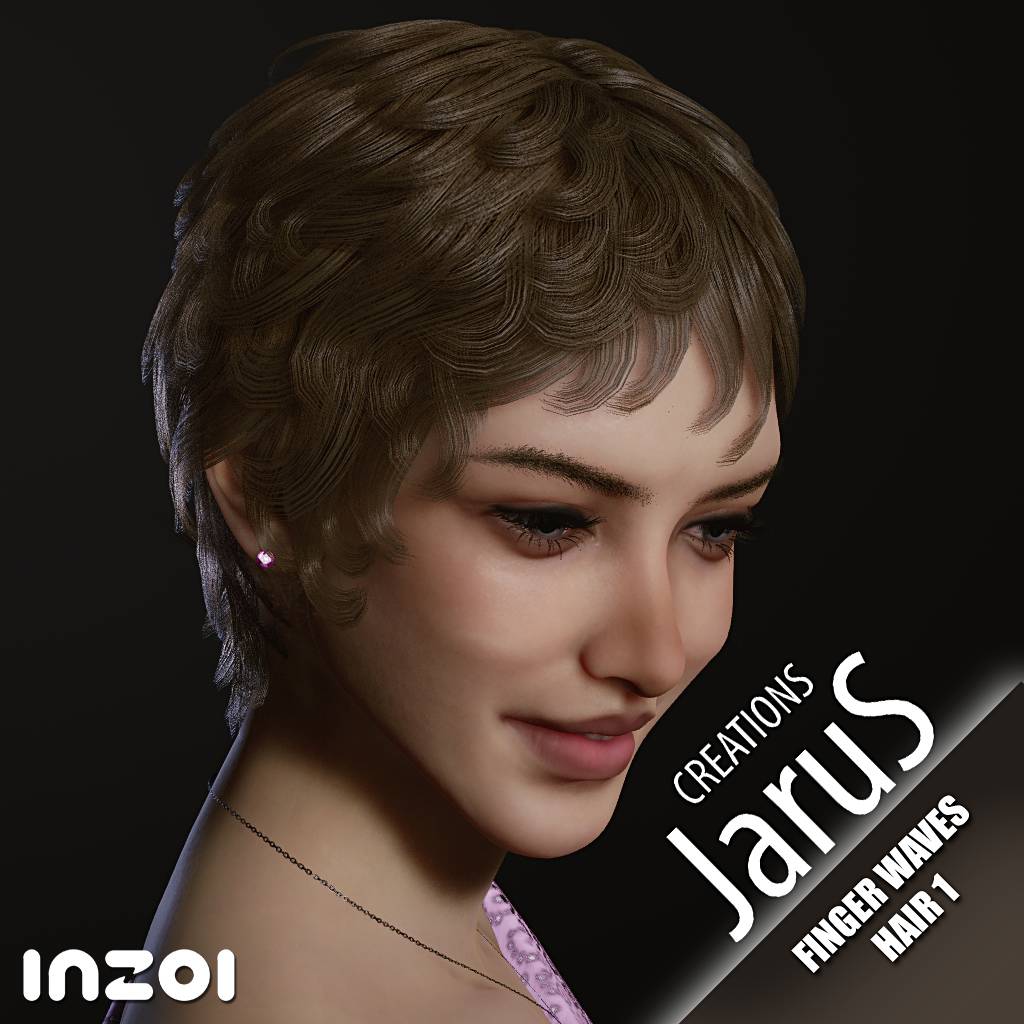 Finger Waves Hair1 - inZOI Create a Zoi - CurseForge
