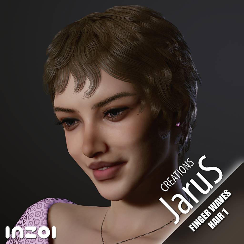Finger Waves Hair1 - inZOI Create a Zoi - CurseForge