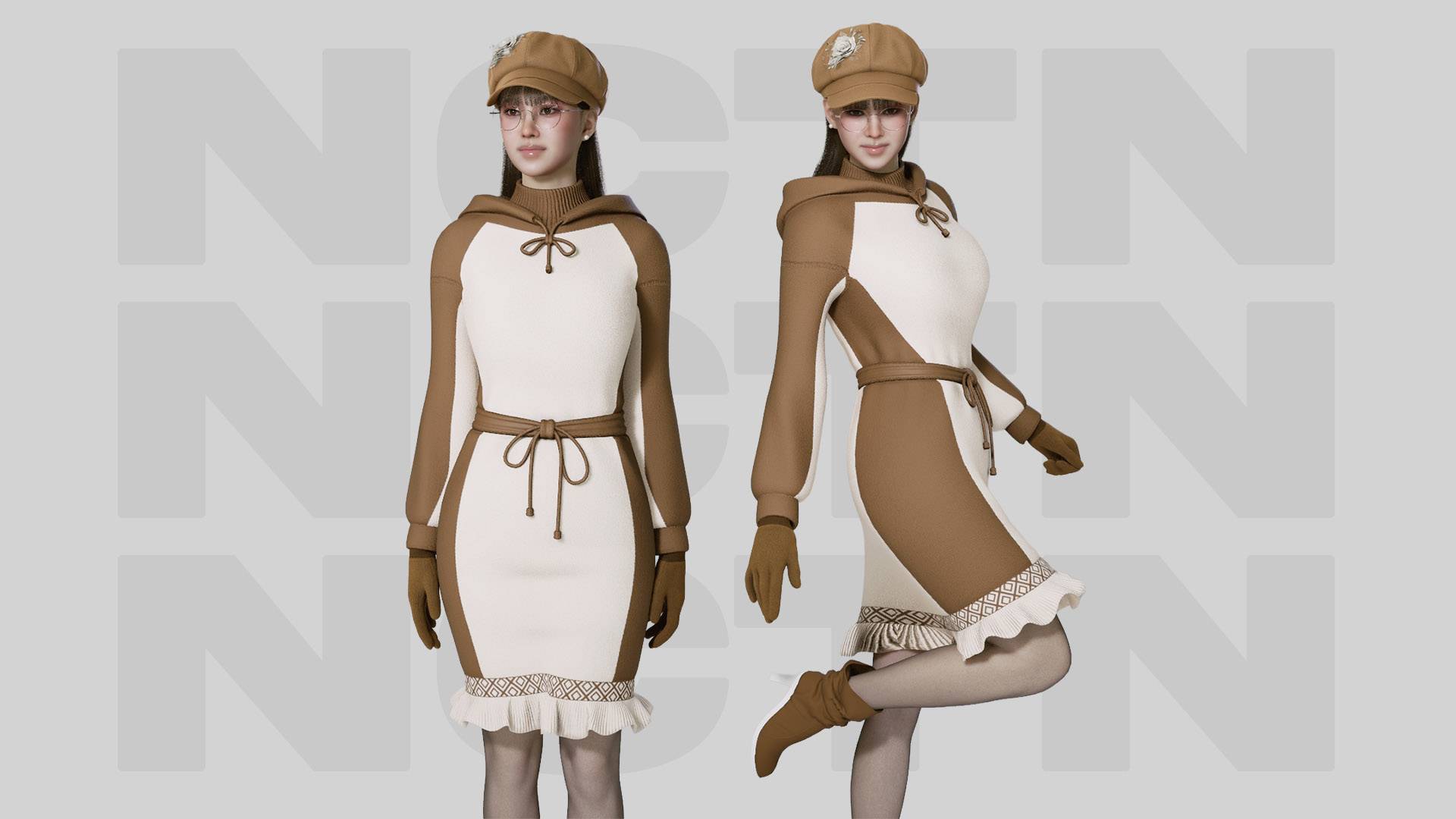 NCTN Hooded Sweatshirt Dress - inZOI Create a Zoi - CurseForge