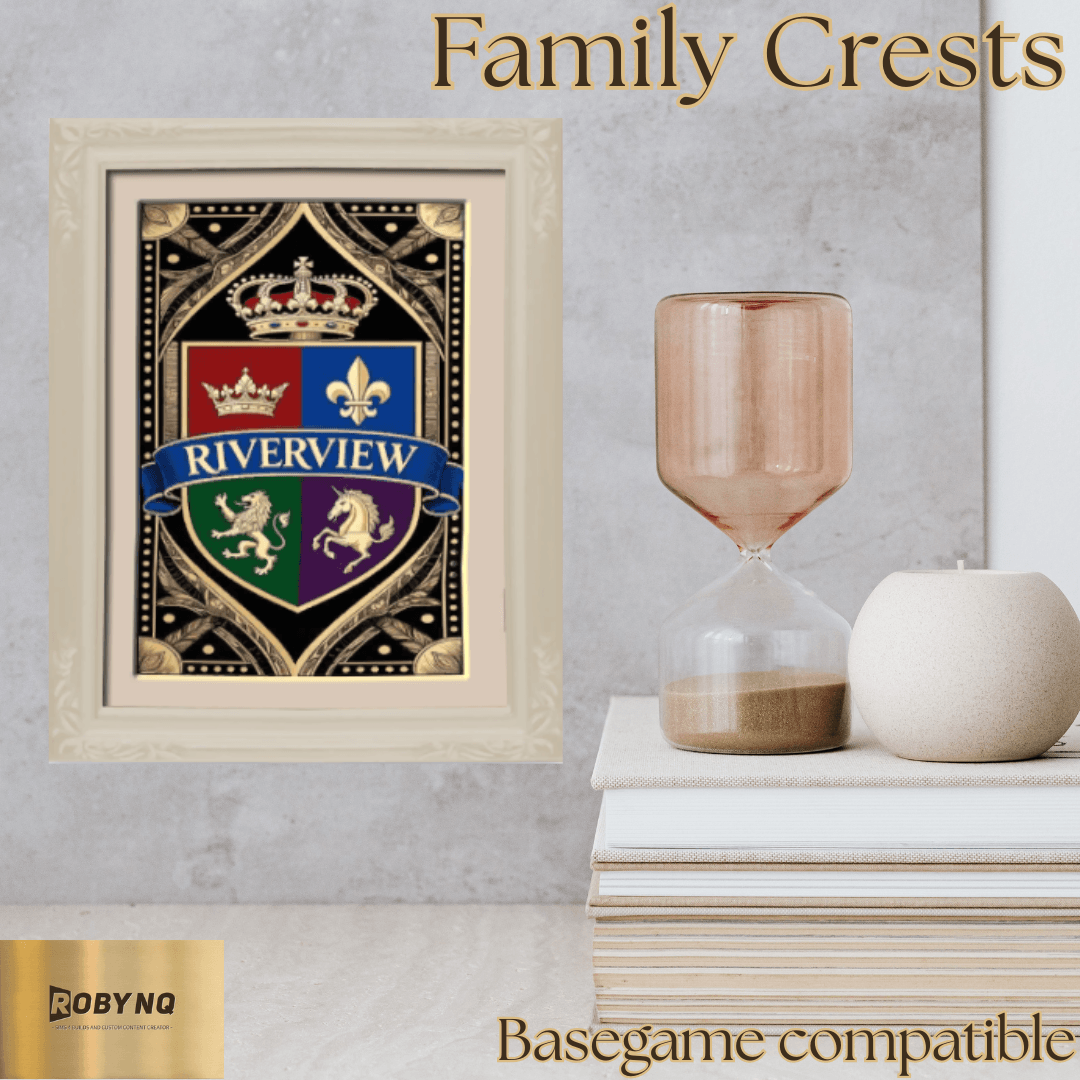 Robynq - Riverview Family Crest - Basegame compatible - The Sims 4 ...
