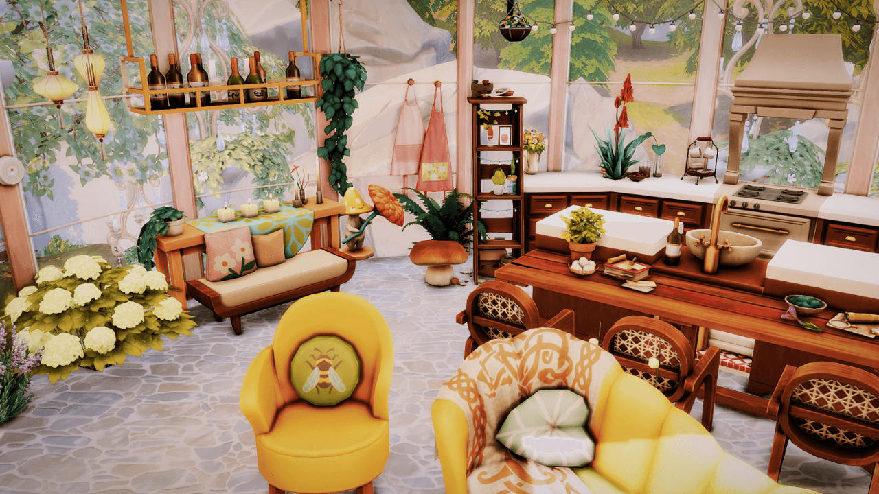 Aether Kitchen and Living - No CC - The Sims 4 Rooms / Lots - CurseForge