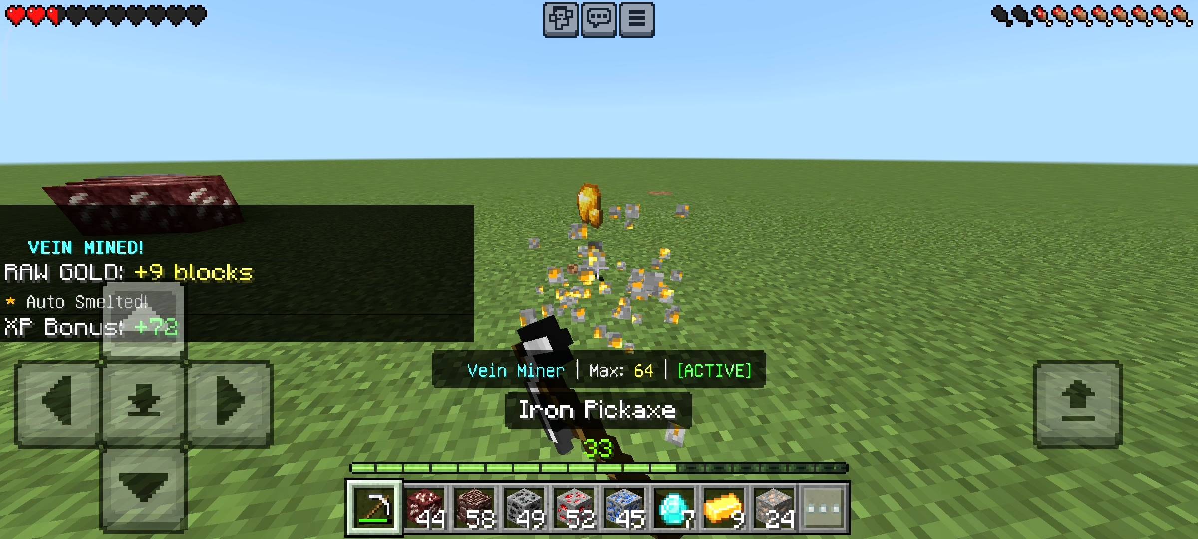 Vein Miner Addon: Auto Mine & Smelt - Minecraft Bedrock Addons - CurseForge