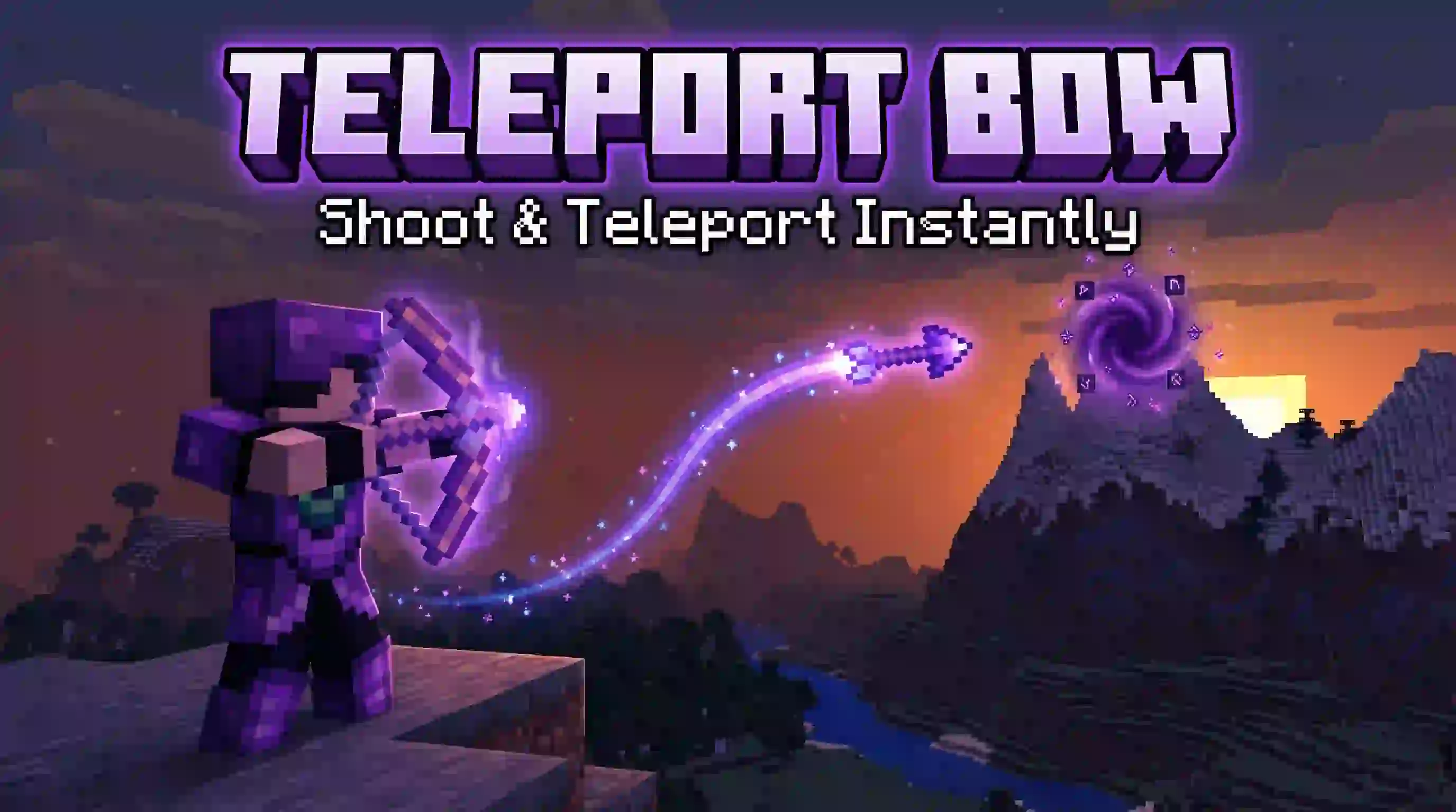 Teleport Bow Addon: Safe Landing & No Fall Damage - Gallery - Minecraft ...