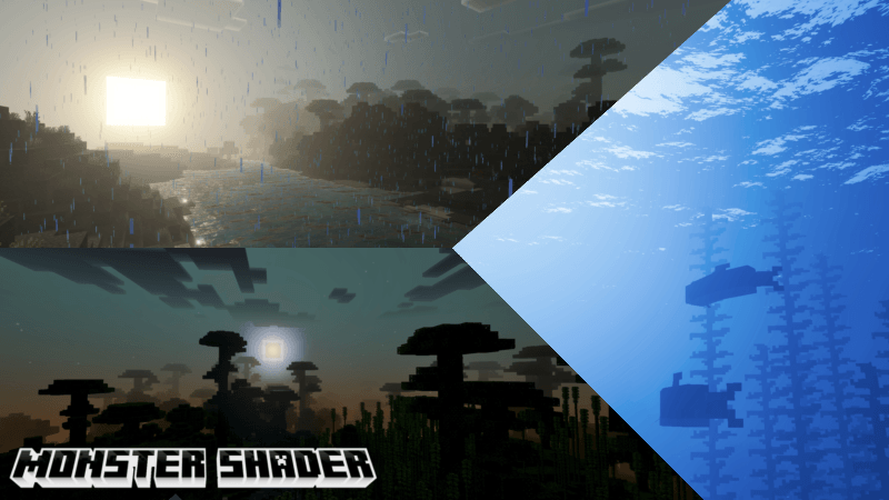 MONSTER SHADER - Minecraft Bedrock Texture Packs - CurseForge
