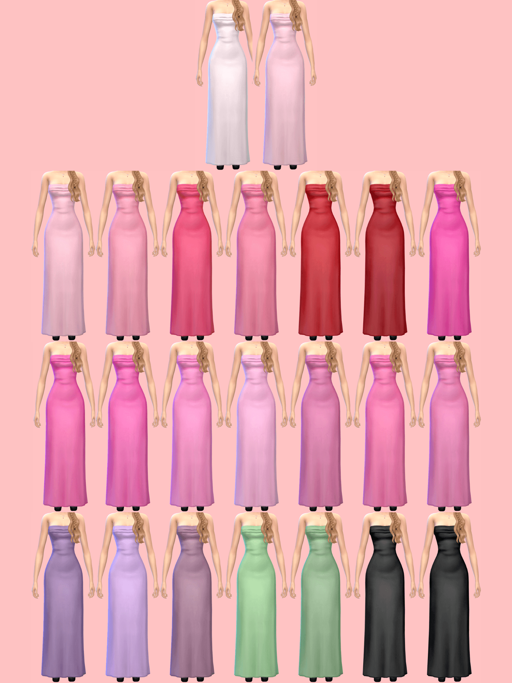 Bloom Dress Recolor - The Sims 4 Create a Sim - CurseForge
