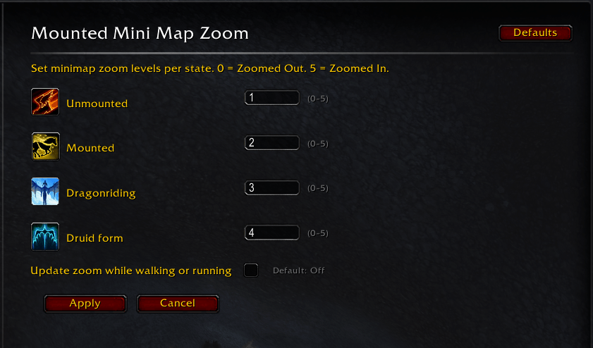 Mounted Mini Map Zoom - World of Warcraft Addons - CurseForge