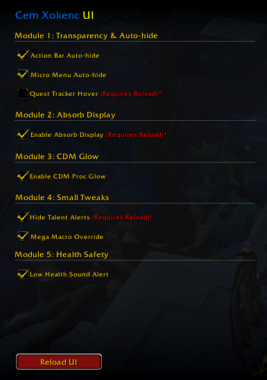 cxUI - World of Warcraft Addons - CurseForge