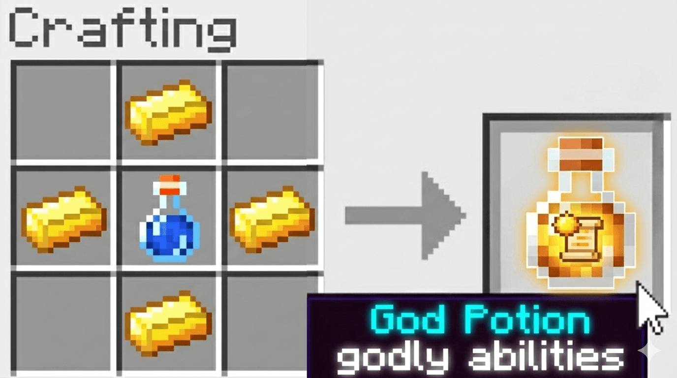 God Potion [ Achievements Friendly ] - Minecraft Bedrock Addons ...