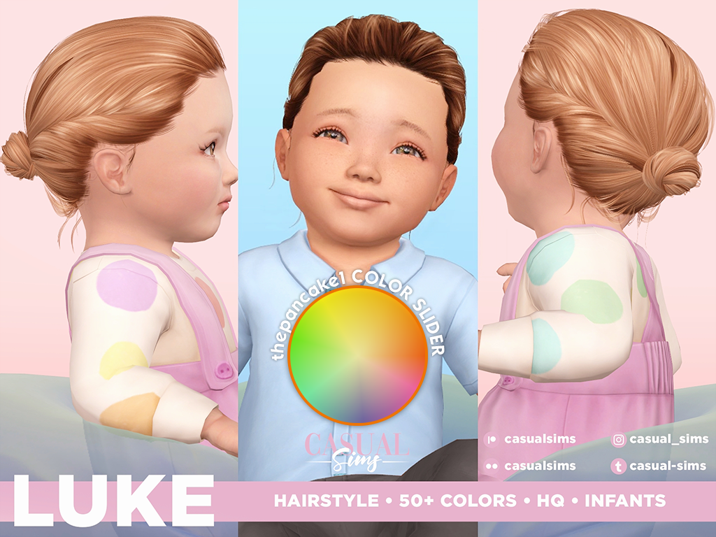CasualSims - Luke Hairstyle Infants (ONLY FOR COLOR SLIDER MOD) - The ...