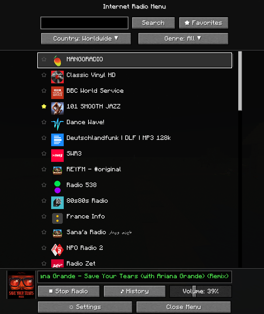 RadioPlayer - Minecraft Mods - CurseForge