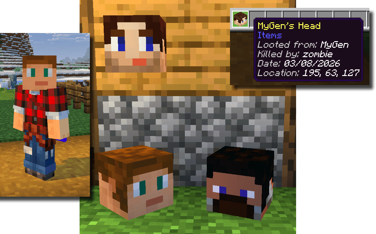 Actual Player Heads - Minecraft Bedrock Addons - CurseForge