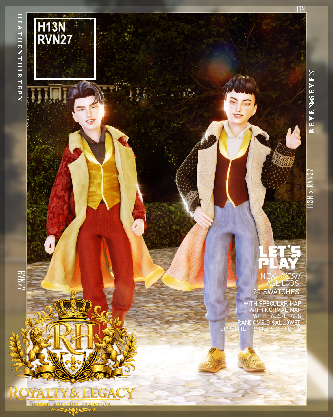 Child's Little Prince Royalty Long Coat - The Sims 4 Create a Sim ...