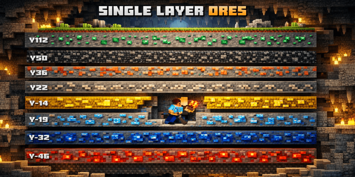 Single Layer Ores - Gallery - Minecraft Bedrock Addons - CurseForge