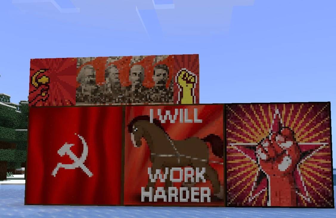 Communist Propaganda Paintings - Minecraft Bedrock Texture Packs ...