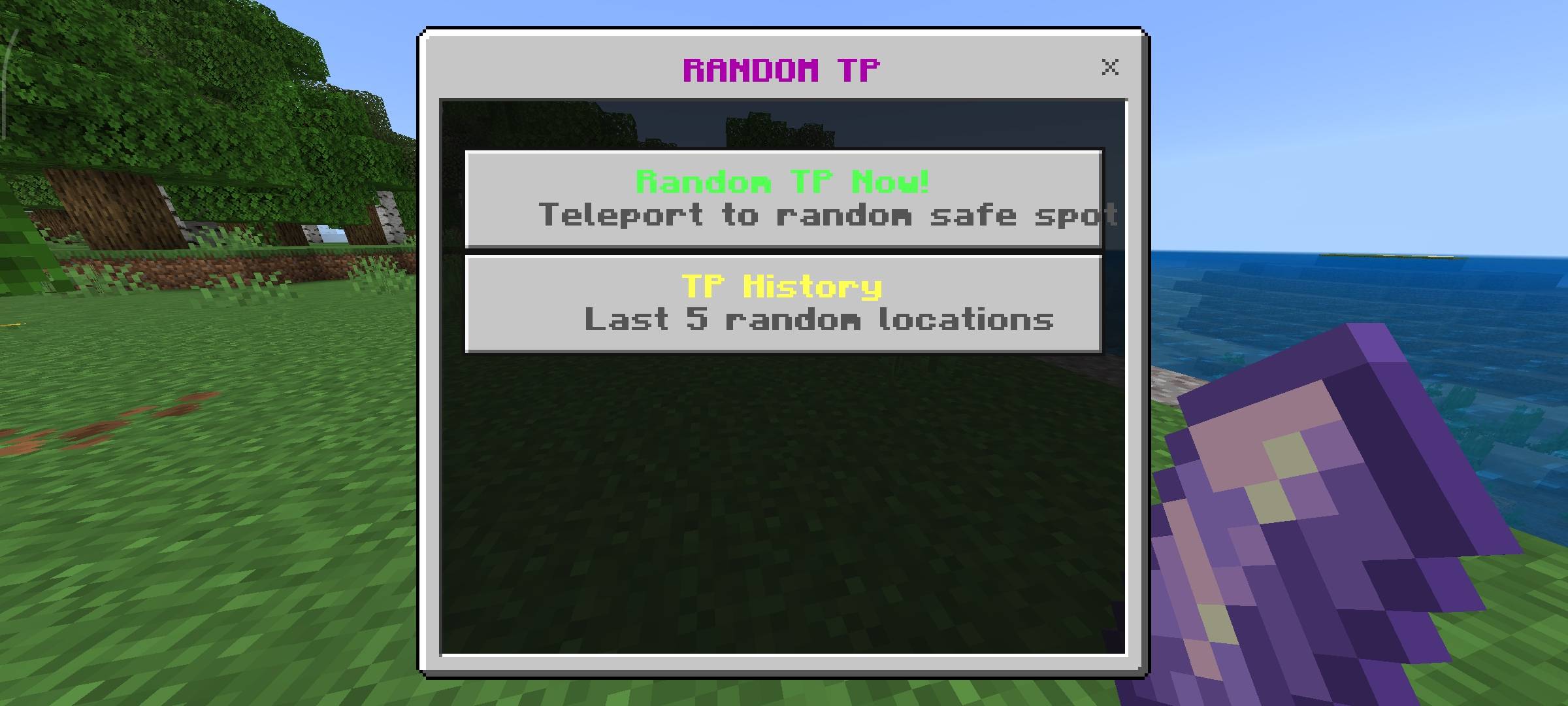 Random TP - Survival Teleporter - Minecraft Bedrock Addons - CurseForge
